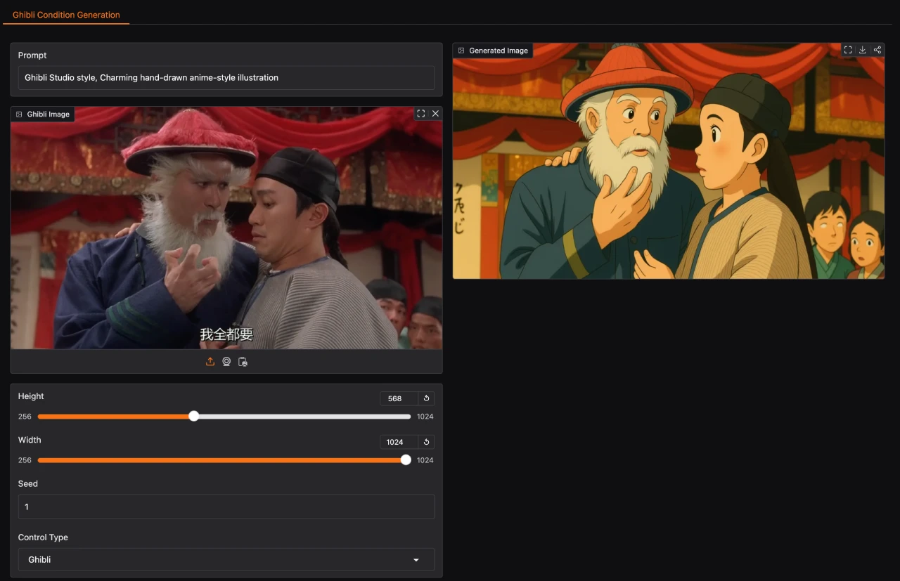 EasyControl：一款AI图像风格转换工具框架，可精准还原吉卜力风格-智汇AI